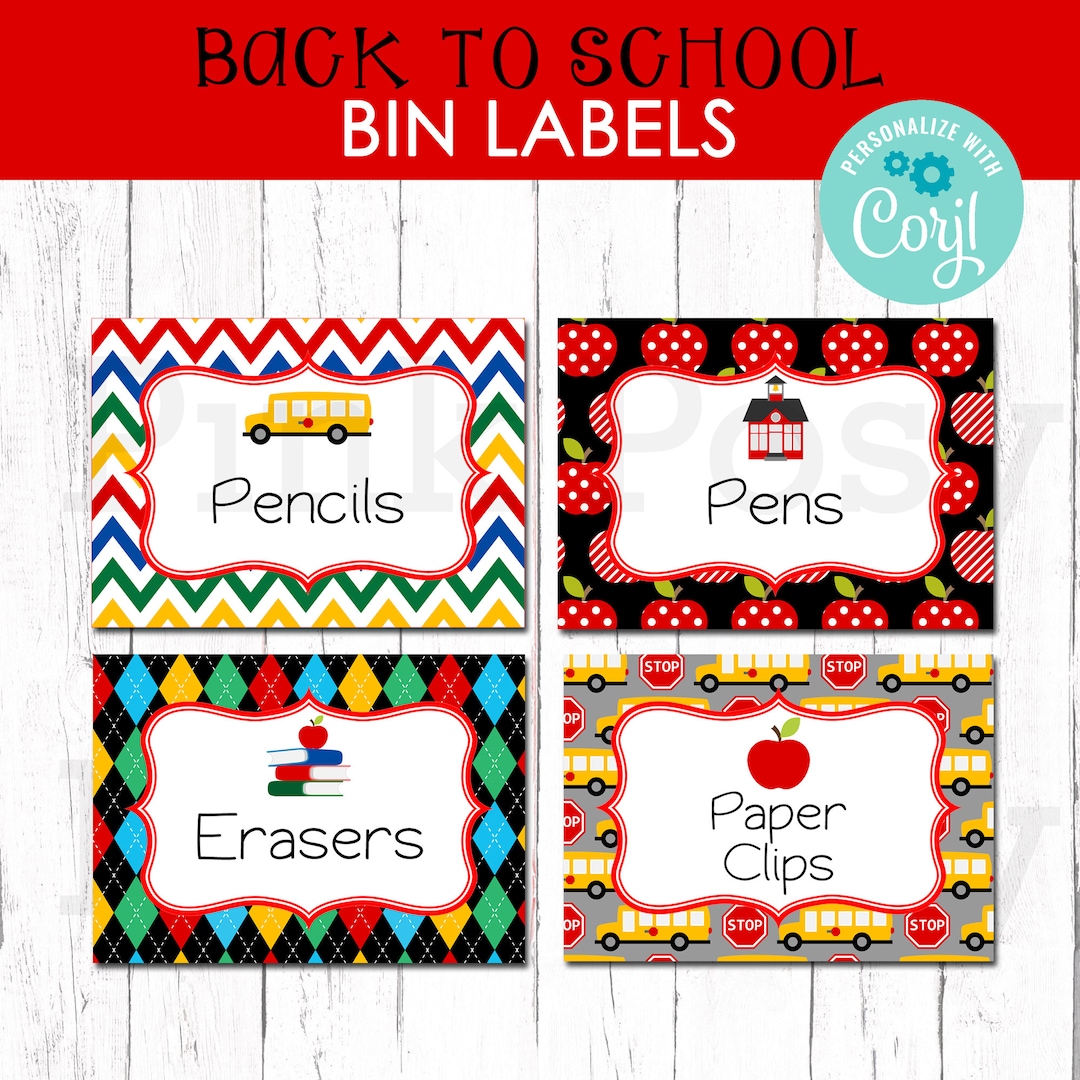 Editable Bin Labels, Back to School Classroom Labels, Classroom Decor ...