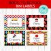 Editable Bin Labels Back to School Classroom Labels - Etsy