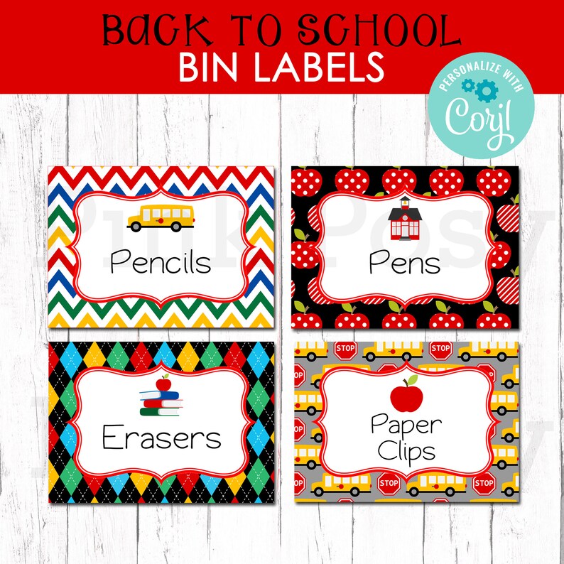 Editable Bin Labels, Back to School Classroom Labels, Classroom Decor ...