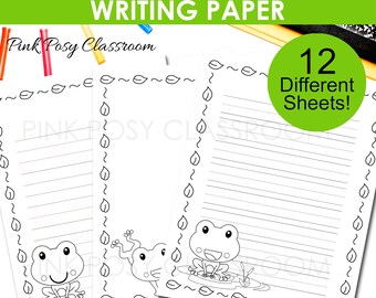 Farm Animals Writing Paper, Farm Animals Stationery, Printable Paper ...