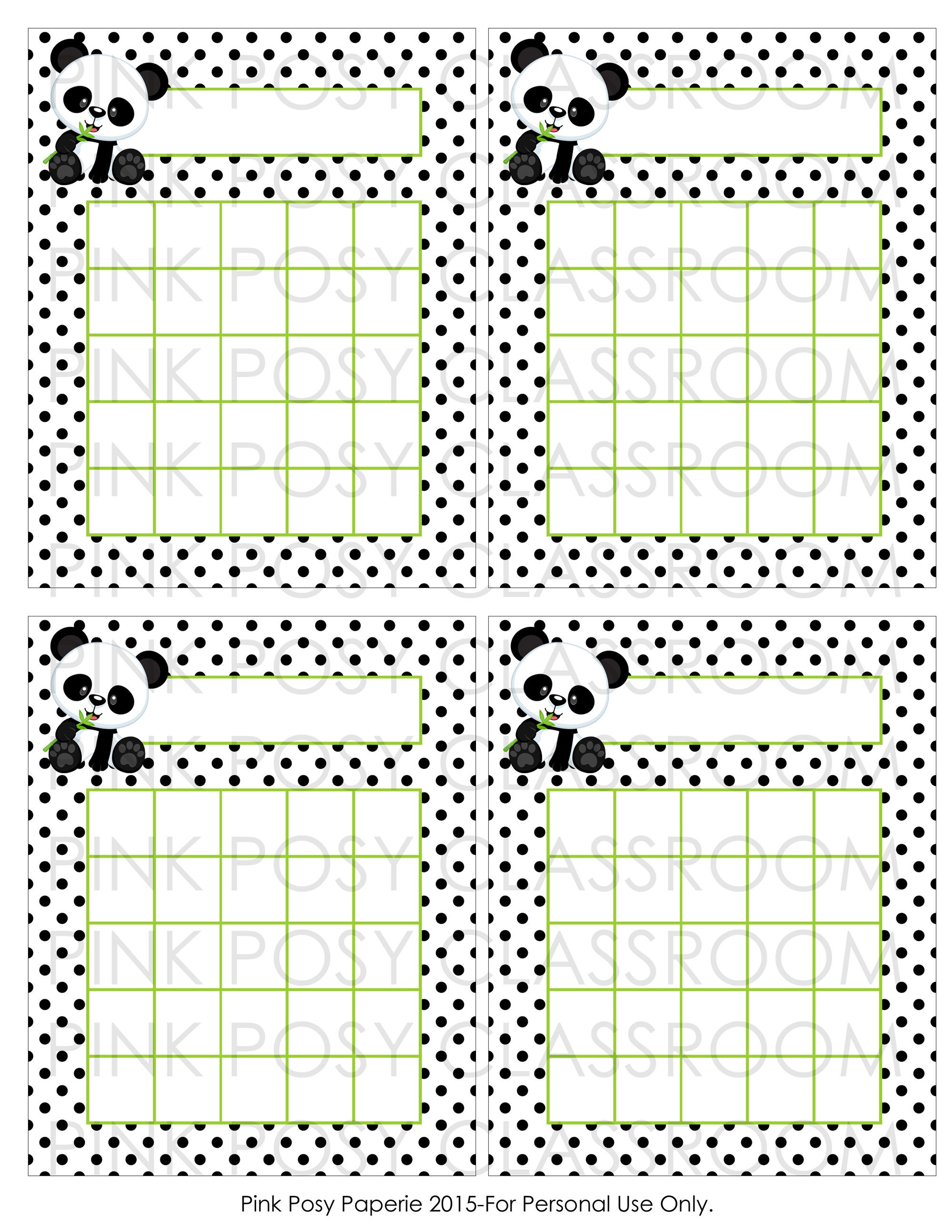 Editable Reward Charts Panda Reward Charts Classroom - Etsy