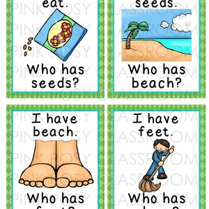 Long E Vowel Teams, I Have Who Has Card Game, Ee and Ea Words, Long ...