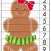 Gingerbread Puzzles, Christmas Number Puzzles, Classroom Games, Number ...