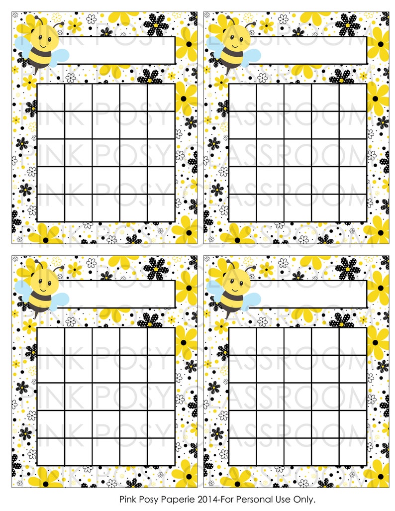 Editable Reward Charts, Bee Reward Charts, Classroom Decorations ...