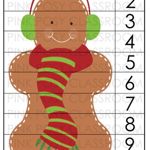 Gingerbread Puzzles, Christmas Number Puzzles, Classroom Games, Number ...