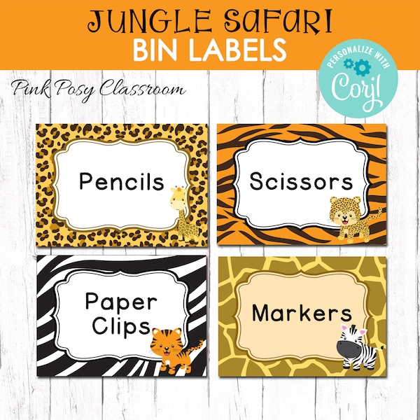 Jungle Labels - Etsy