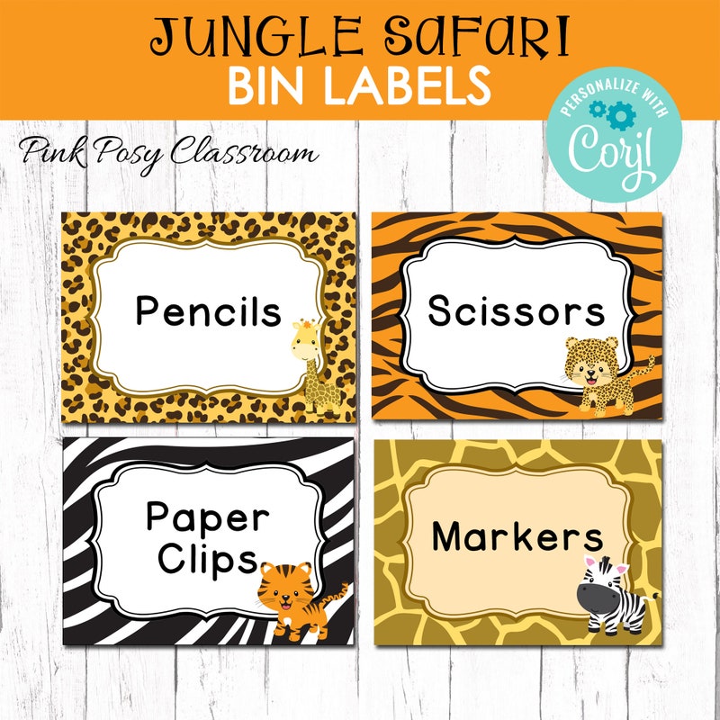 Safari Classroom - Etsy