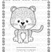 Rainforest Animals Coloring Pages, Color and Trace the Word, Rain ...