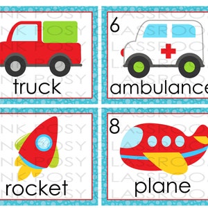Transportation Vocabulary Cards, Transportation Printable, Literacy ...