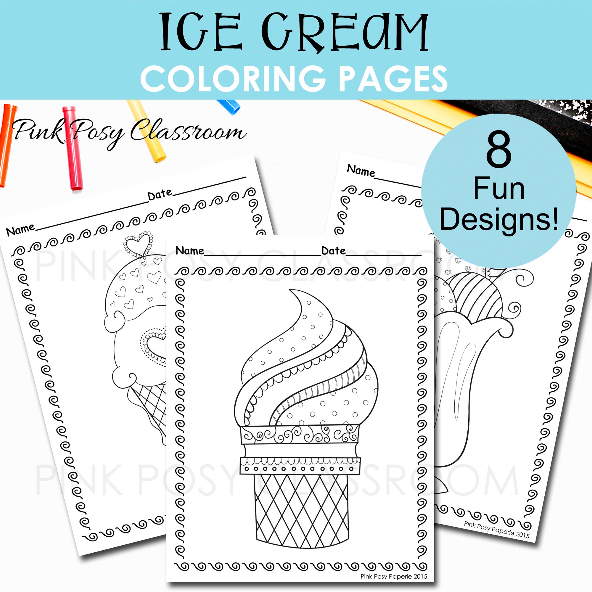 Ice Cream Coloring Pages, Ice Cream Printable, Ice Cream Activities for ...