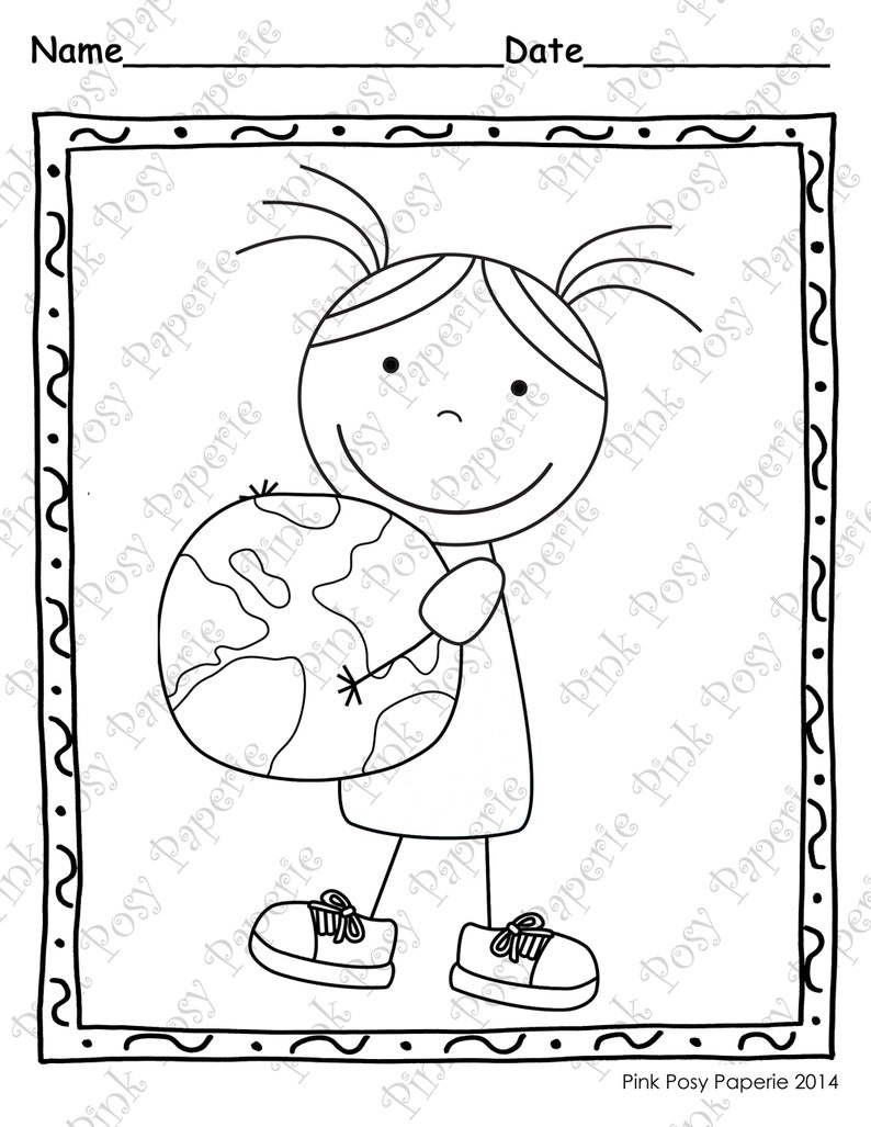 Earth Day Coloring Pages, Earth Day Printable, Earth Day Games, Earth ...