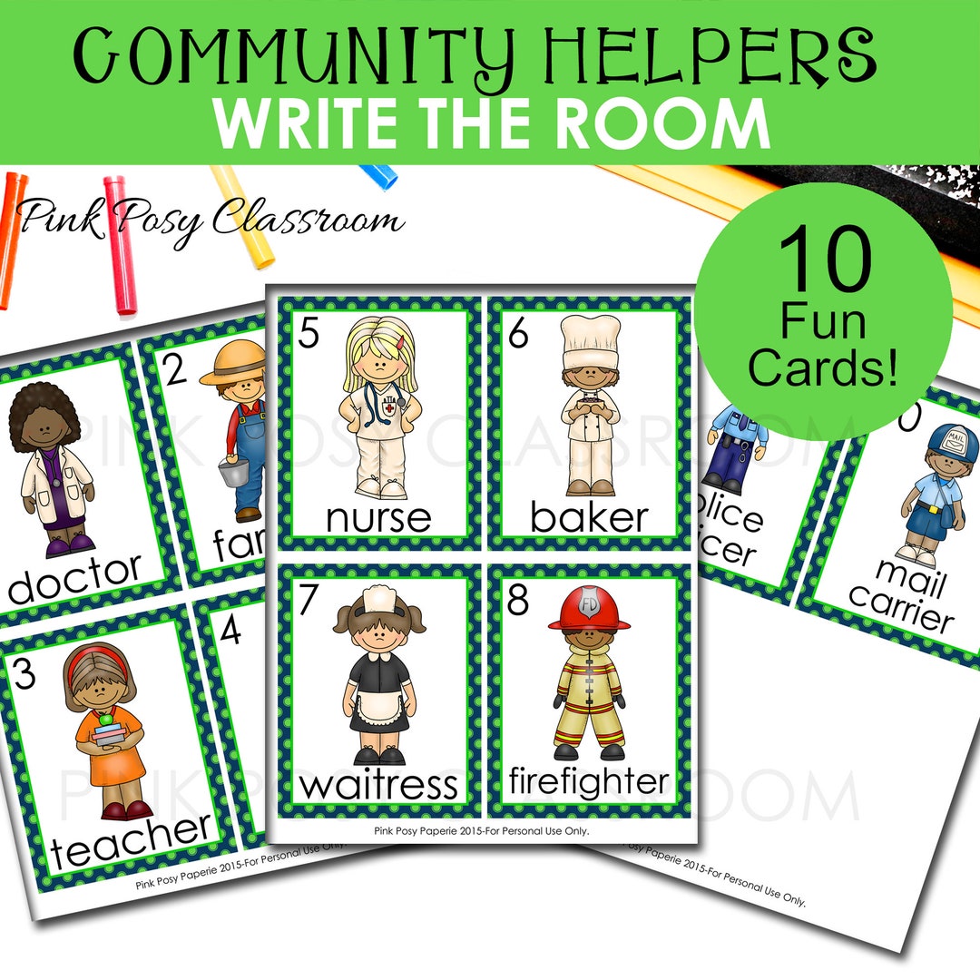 Community Helpers Vocabulary Cards, Community Helpers Activities ...