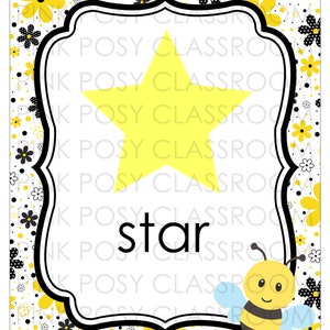 Bee Shape Posters, Classroom Decor, 2D Shape Posters, Printable Shape ...