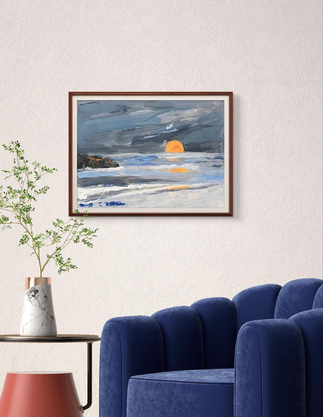 Sunset Fine Art Print | Oil Painting | Digital Download | Printable ...