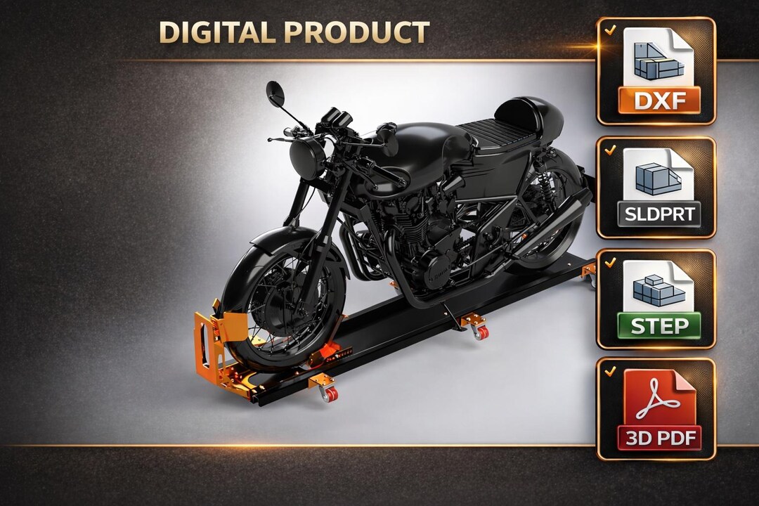 Motorcycle Stand DIY Plans | Garage Lift Blueprint (digital Download ...