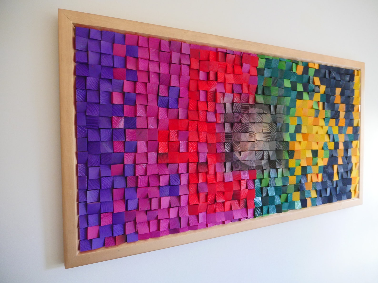 Wood Wall Art, Art-deco Wood Wall Art, 3D Wall Art, Wood Art Sculpture ...