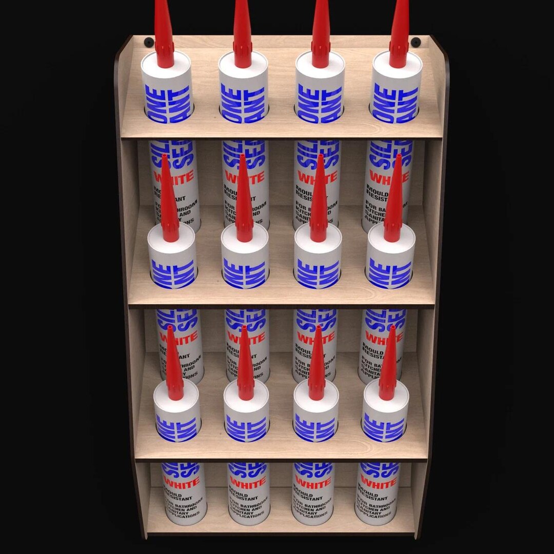 12x Sealant Tube Holder, Mastic Caulk Silicone for Van Racking Workshop ...