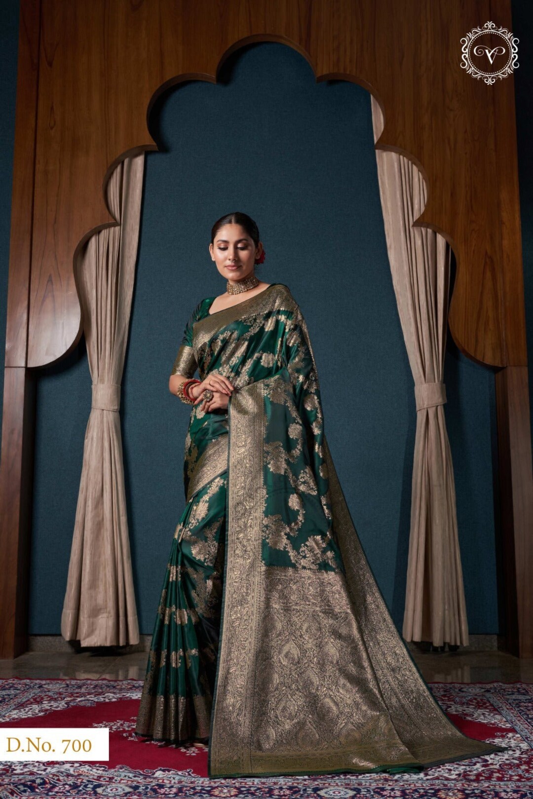 Varman Traditional Indian Saree for Women Ready to Wear Saree Satin ...