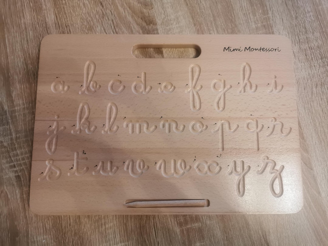Montessori Cursive Letters Writing Tablet Lowercase and Uppercase ...