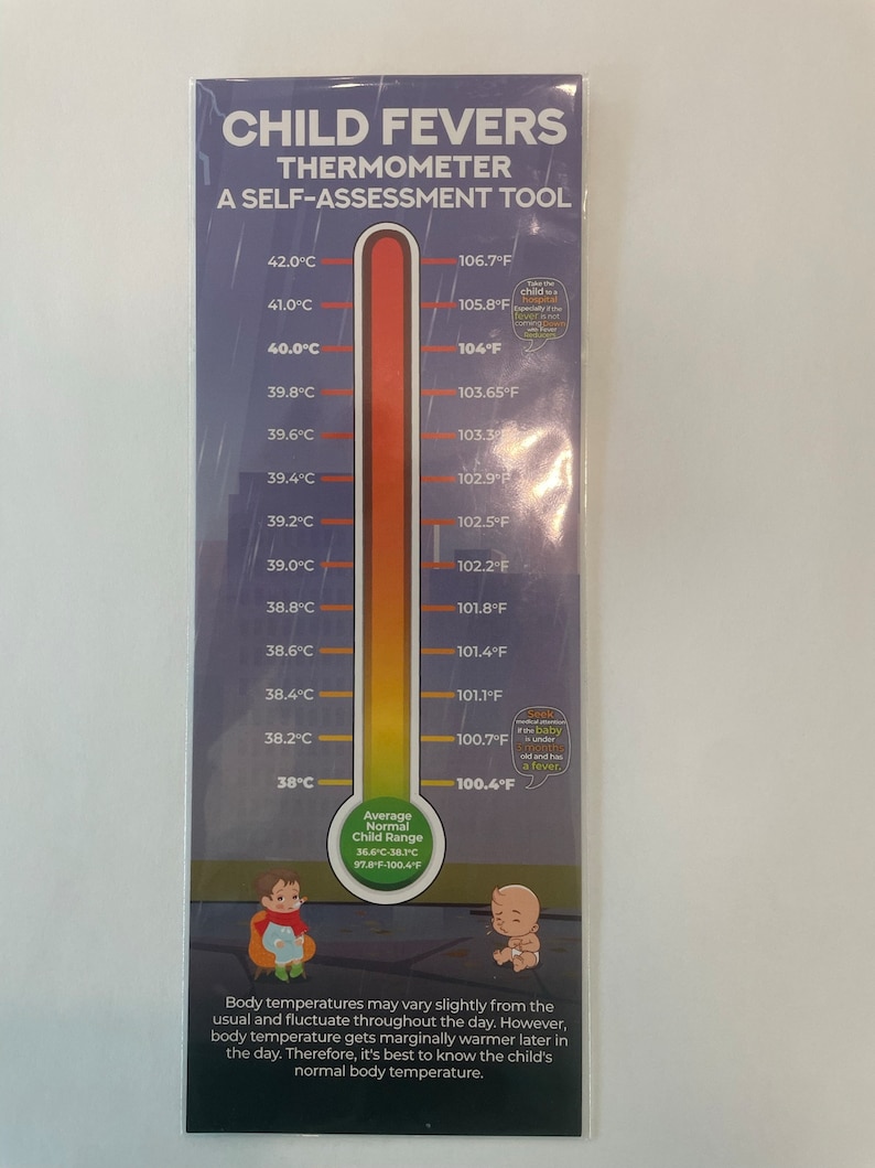 Child/baby Fever Infographic Gift - Etsy