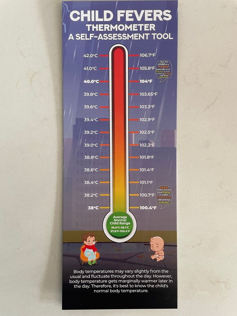 Child/baby Fever Infographic Gift - Etsy