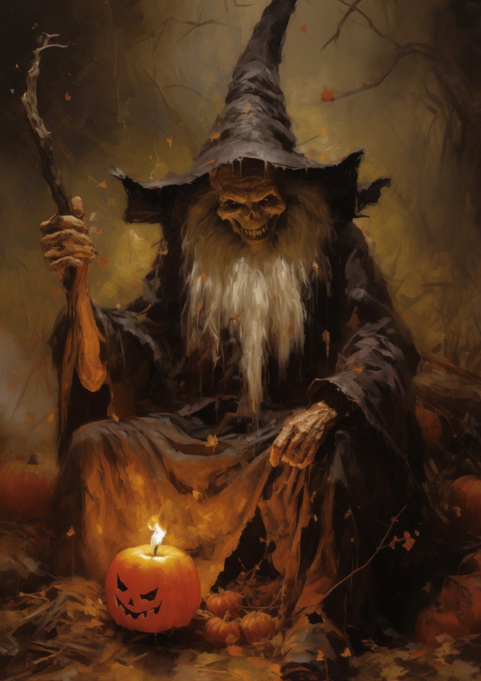 Spooky Halloween Poster Set Digital Download 3:4 A1 A2 A3 A4 - Etsy