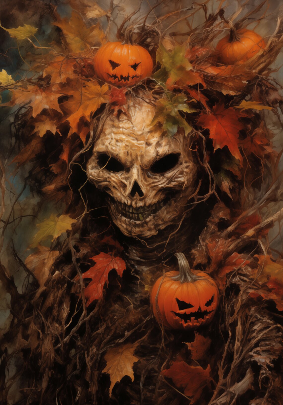 Spooky Halloween Poster Set Digital Download 3:4 A1 A2 A3 A4 - Etsy