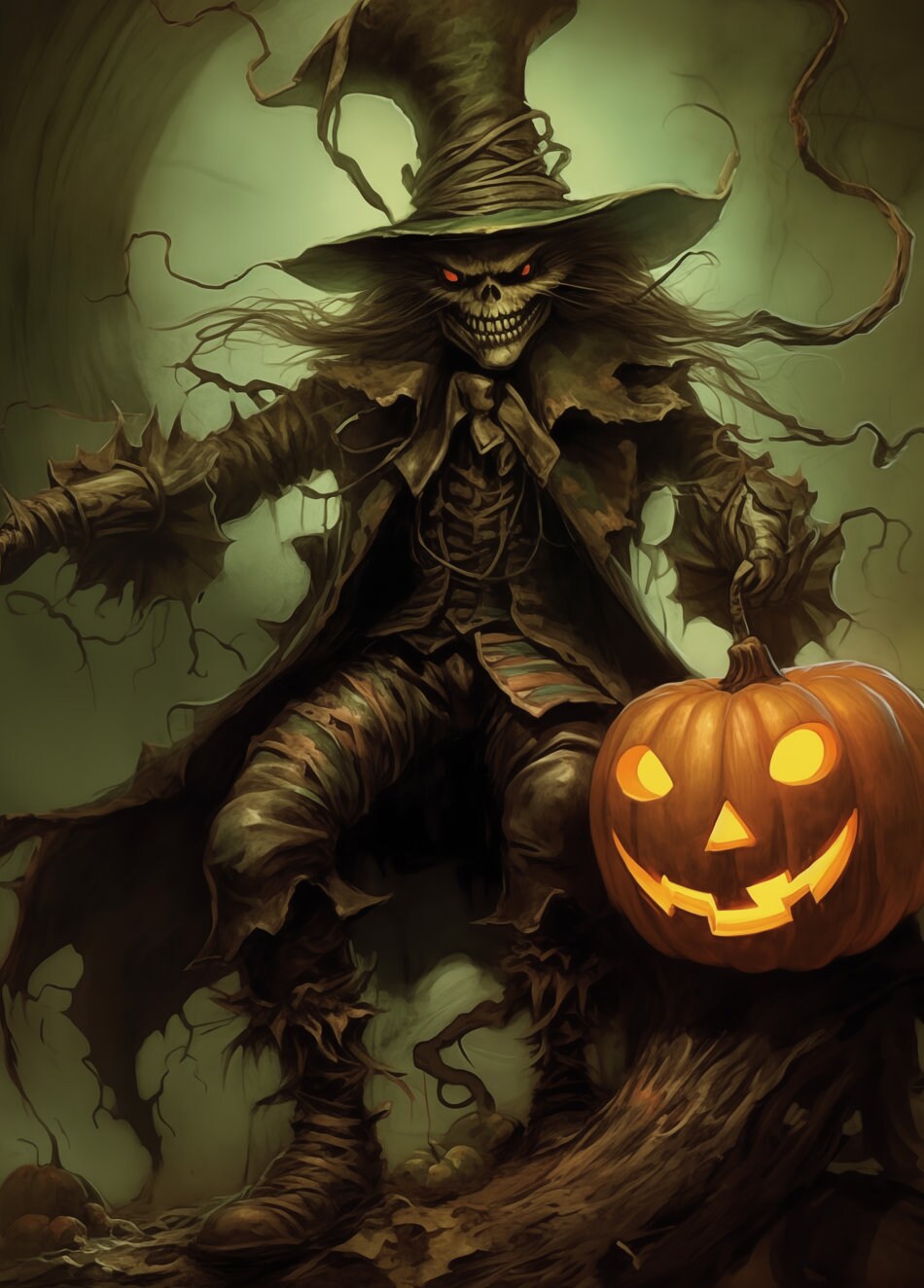 Spooky Halloween Poster Set - Digital Download 3:4 A1 A2 A3 A4 - Etsy