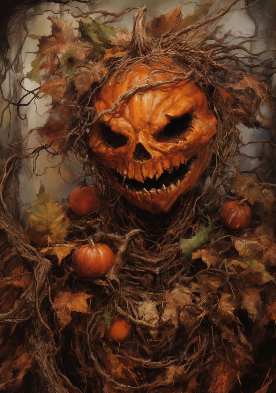 Spooky Halloween Poster Set Digital Download 3:4 A1 A2 A3 A4 - Etsy