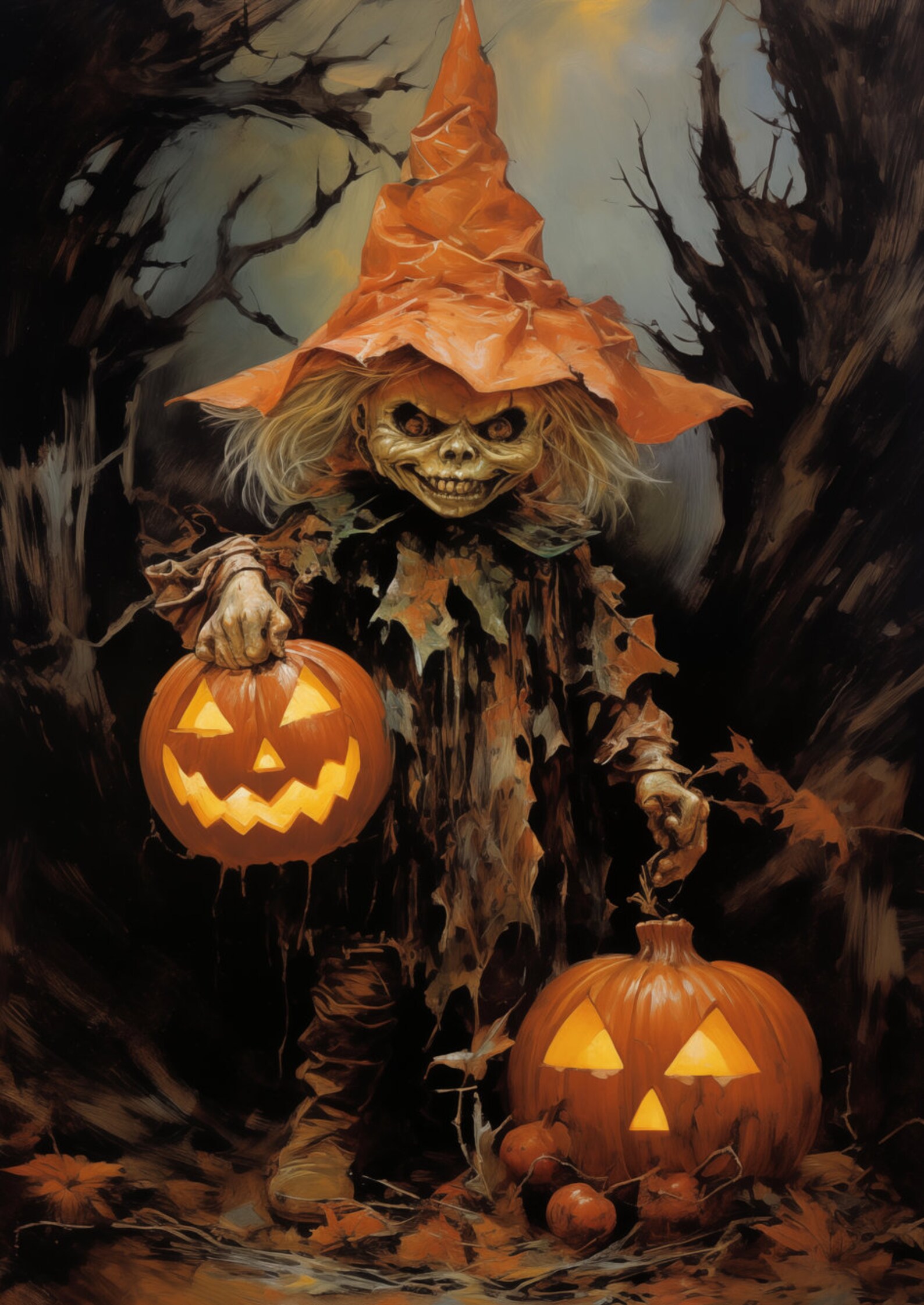Spooky Halloween Poster Set - Digital Download 3:4 A1 A2 A3 A4 - Etsy
