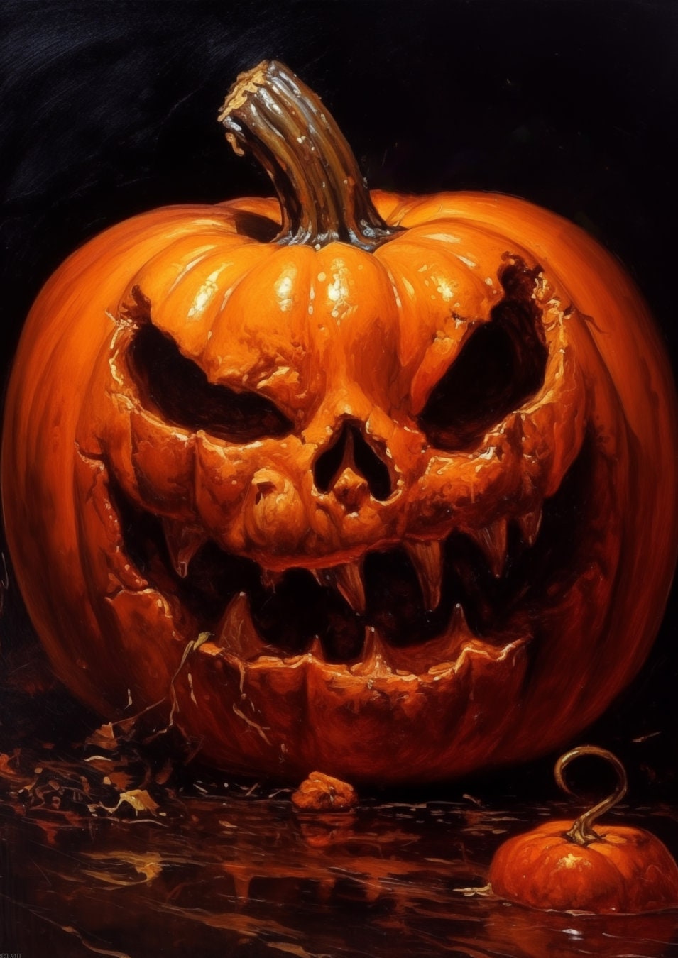 Spooky Halloween Poster Set Digital Download 3:4 A1 A2 A3 A4 - Etsy