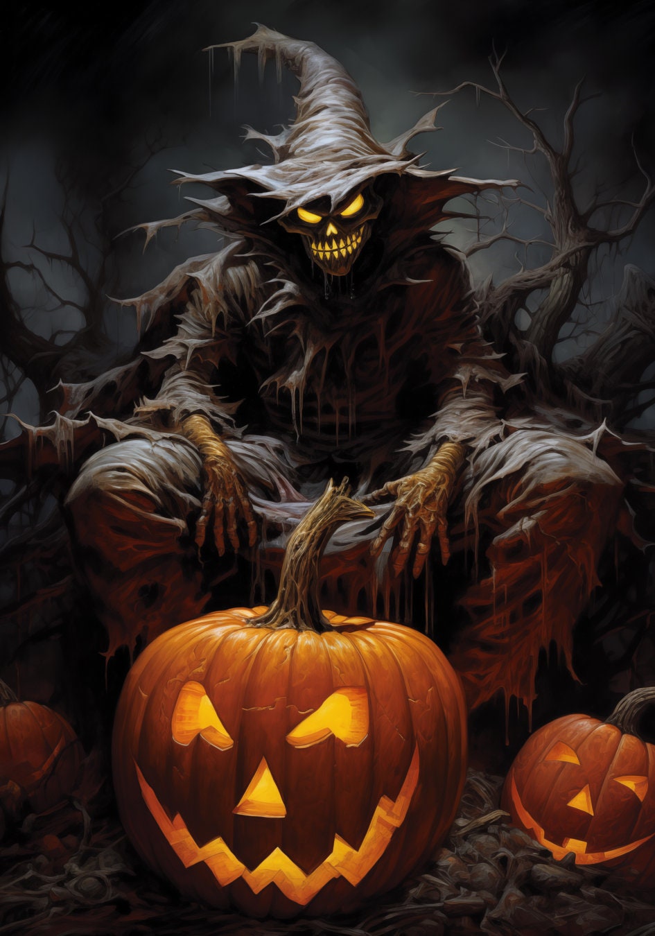 Spooky Halloween Poster Set Digital Download 3:4 A1 A2 A3 A4 - Etsy