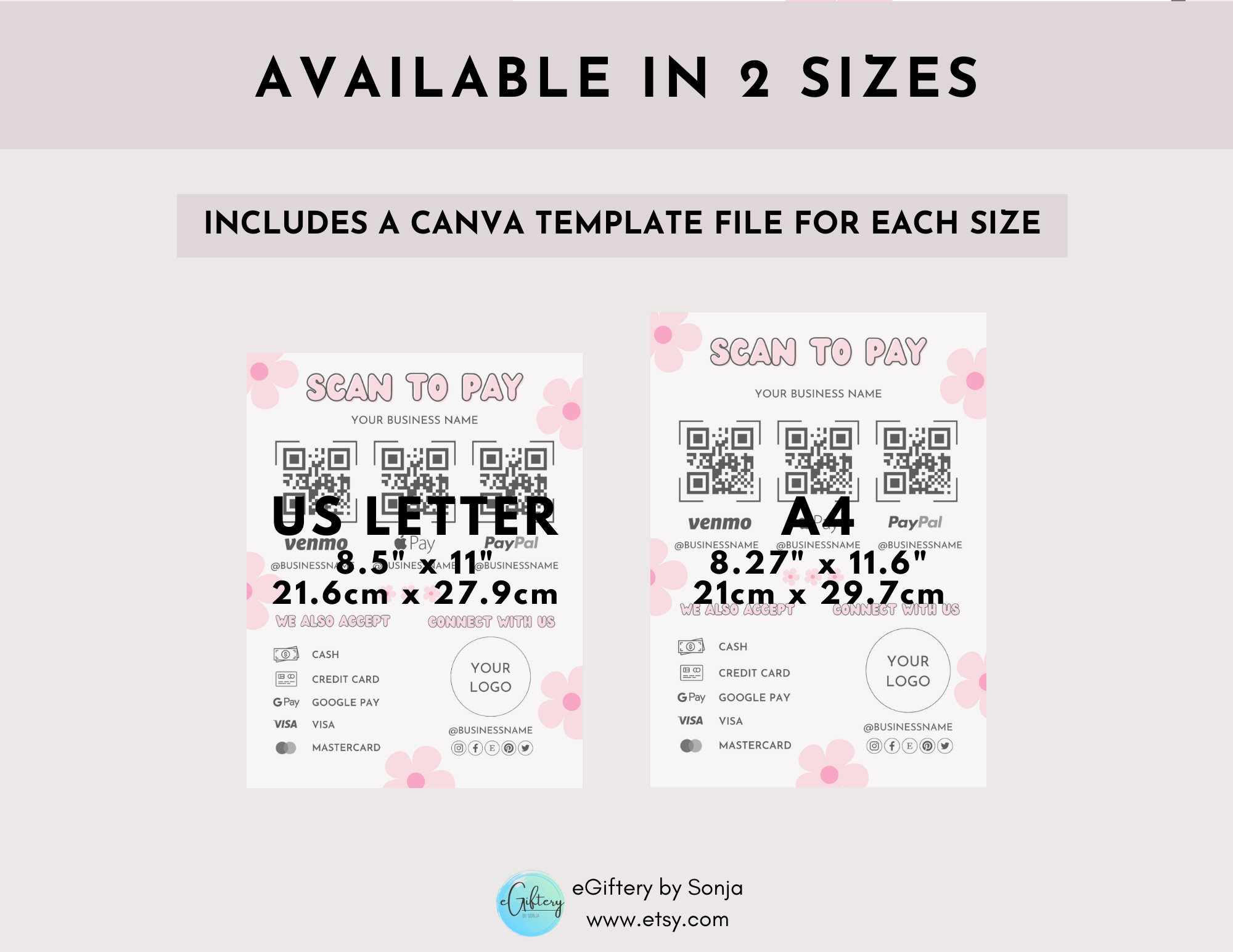 Scan to Pay Card Scan to Pay Sign Scan to Pay Template Pay Here Sign ...