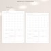 Monthly Overview Page Undated A4, Letter Printable PDF Monthly Calendar ...