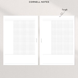 Cornell Notes Set| A5 | Printable PDF | Planner Inserts Template |lined ...
