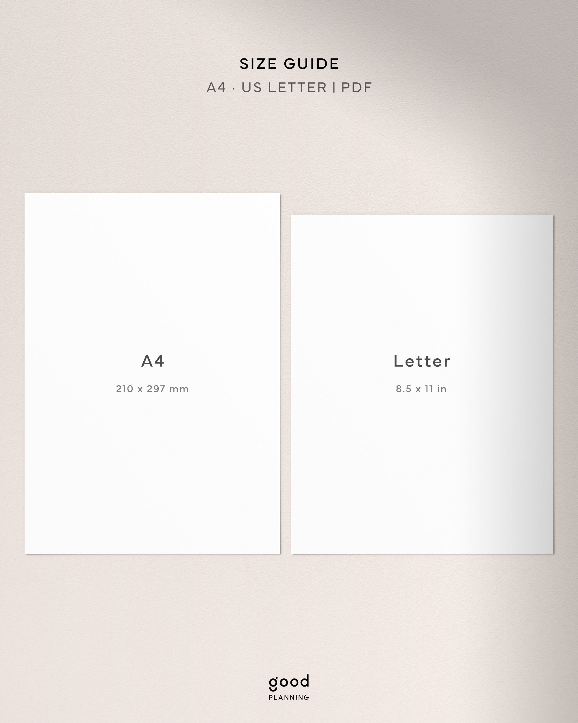 Hourly Daily Planner Printable | A4, US Letter | Simple Today Template ...