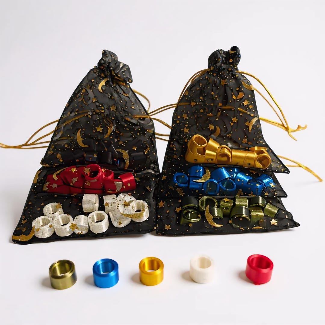 Loc Jewelry – Red, White, Gold and More 10pc Colorful Hair Beads for ...