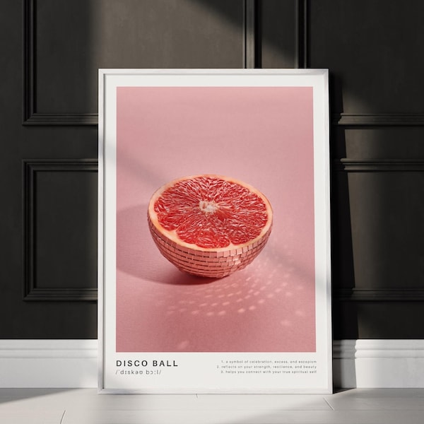 Disco Ball Fruit Art - Etsy