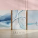 Coastal Print Set of 3 Nautical Decor Light Blue Print Set Softness Art ...