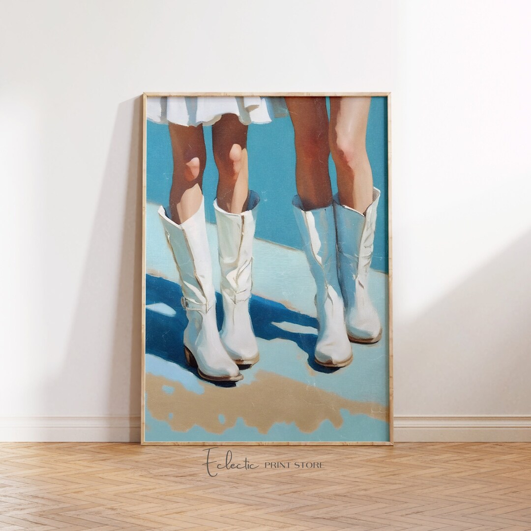 Cowgirl Wall Art Preppy Western Print Coastal Cowgirl Aesthetic Girly ...