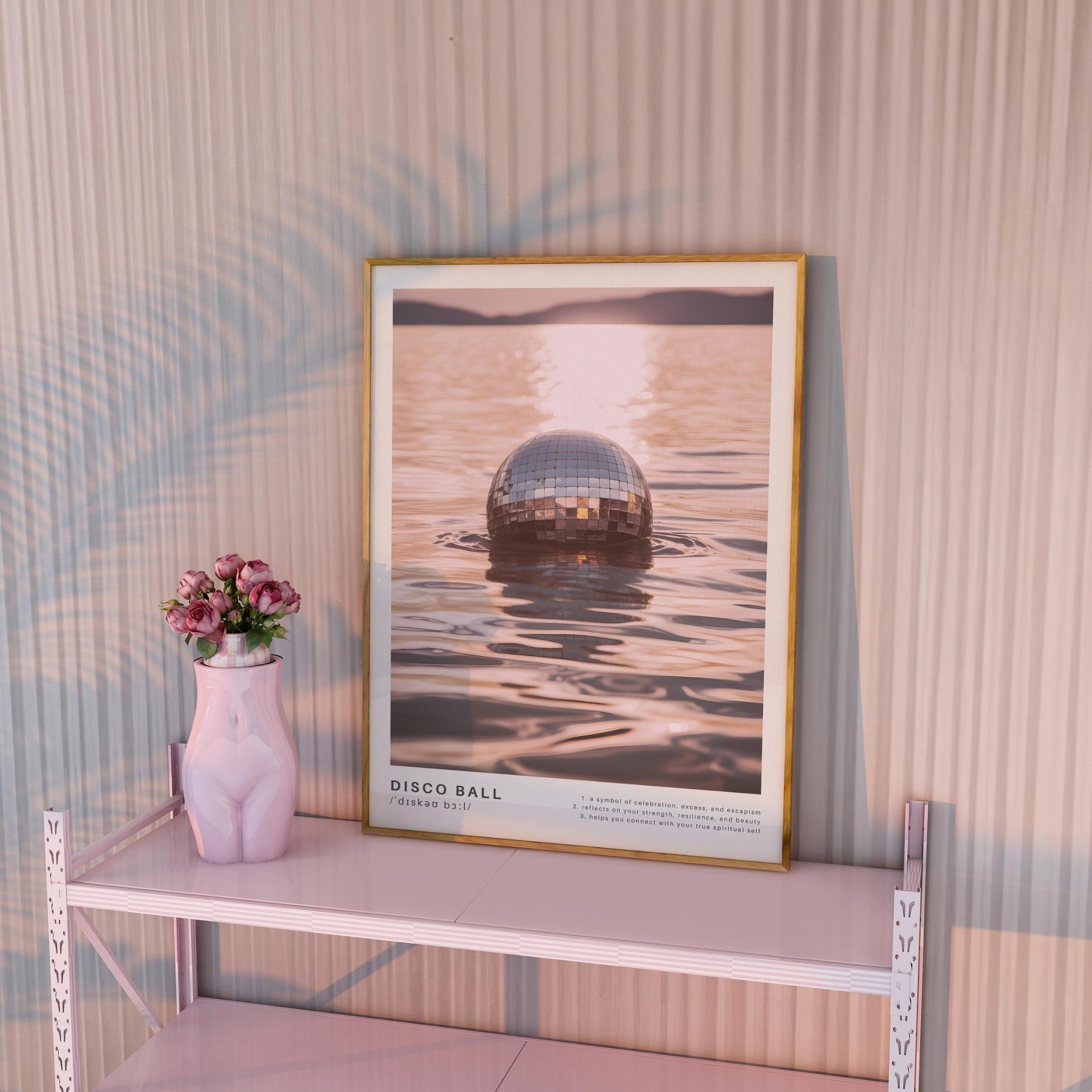 Preppy Disco Wall Art Disco Ball Spiritual Definition Print - Etsy