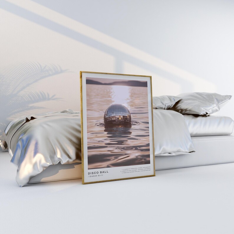 Preppy Disco Wall Art Disco Ball Spiritual Definition Print - Etsy