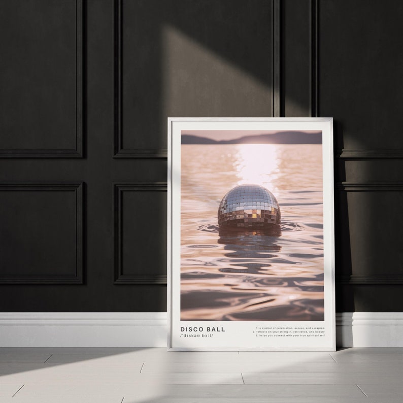 Preppy Disco Wall Art Disco Ball Spiritual Definition Print - Etsy