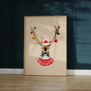 Christmas Gallery Wall Set of 15 Prints Eclectic Festive Gallery Cute ...