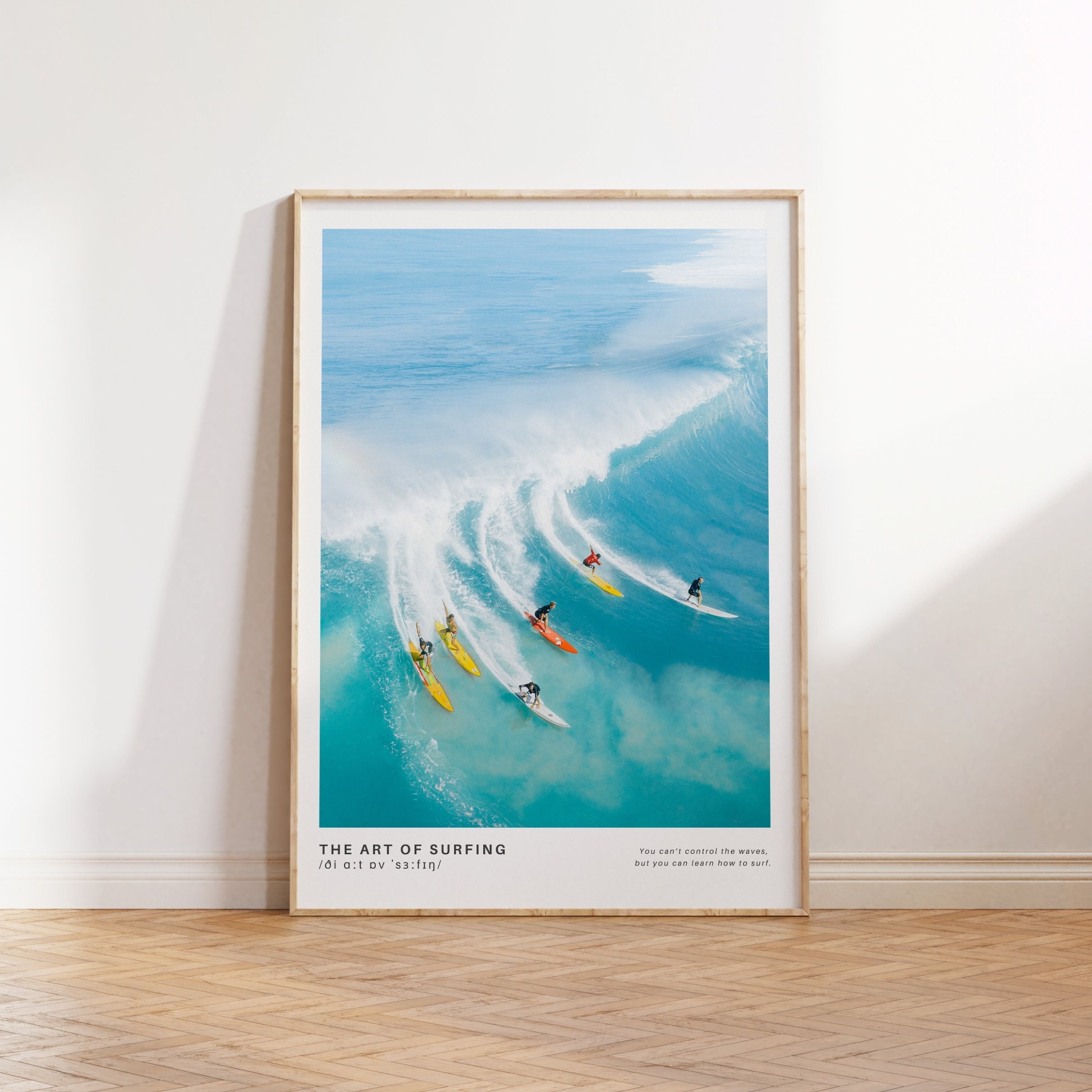 Surf Wall Art Blue Coastal Poster Photography Definition Print Ocean ...