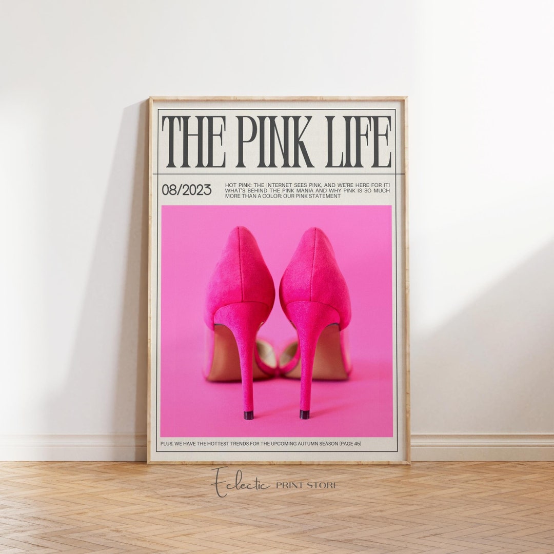 Preppy Magazine Cover Wall Art Magazine Poster Girly Dorm Room - Etsy