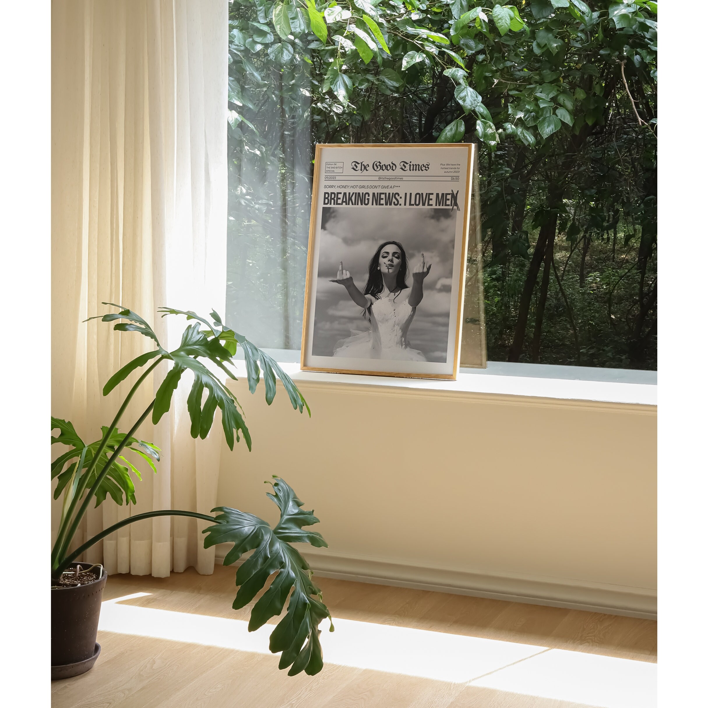 Trendy Newspaper Wall Art I Love Me Poster Self Love Wall Art - Etsy