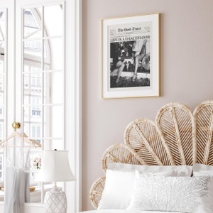 Preppy Party Wall Art Life is A Dancefloor Poster Trendy Newspaper ...