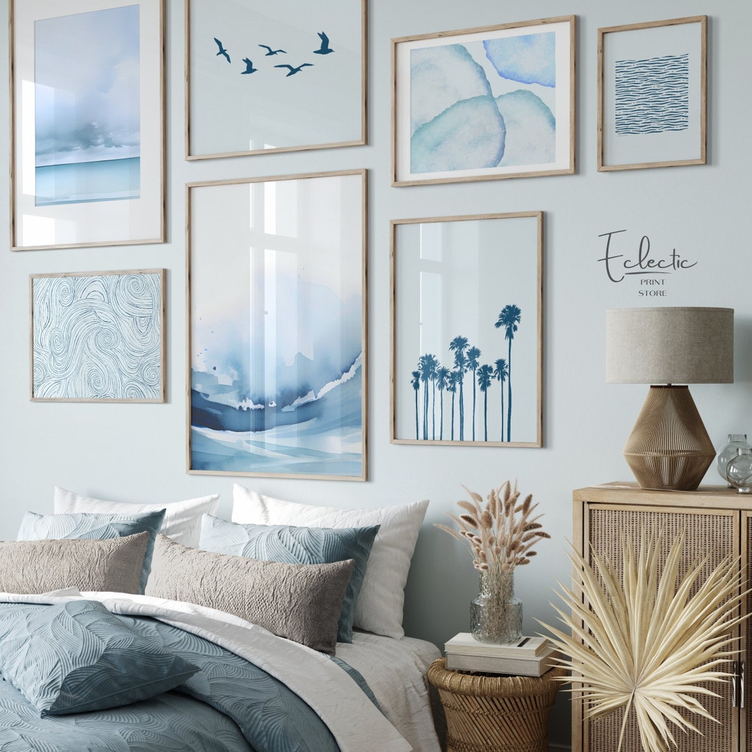 Coastal Gallery Wall Art Set: Boho Nautical Prints (digital Download ...