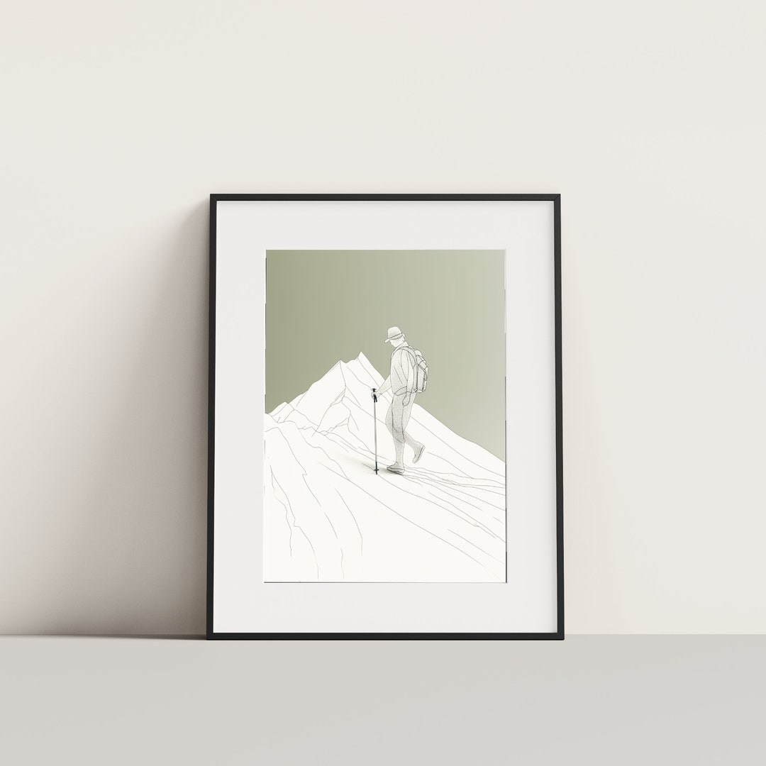 The Hiker's Connection One Line Wonder One Line Style Art - Etsy